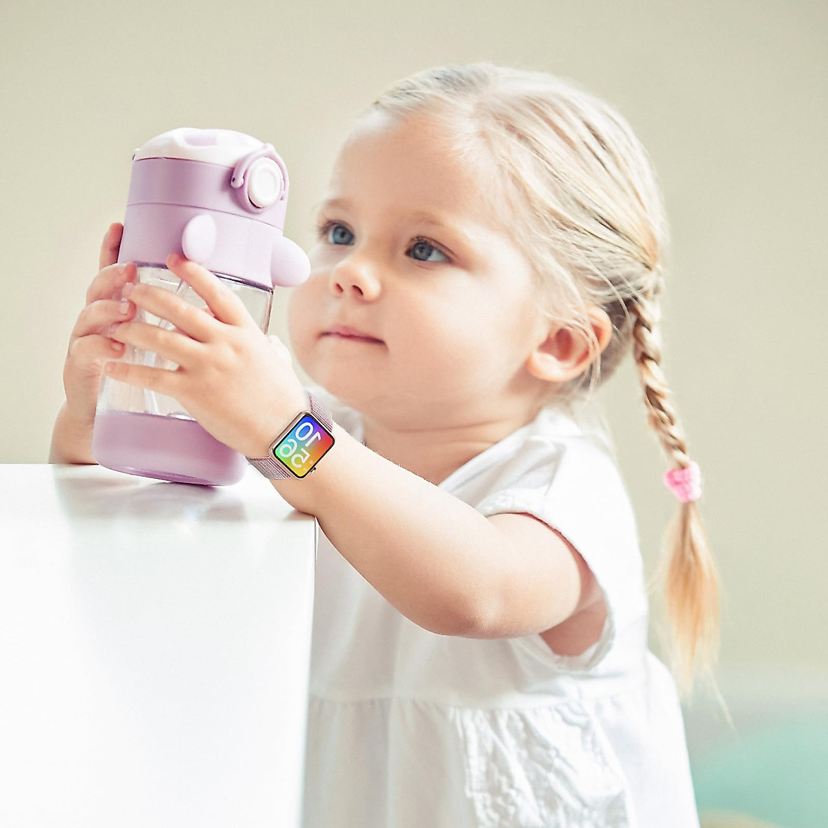 Compatible with Kids Apple Watch Band, Breathable Soft Nylon Loop Strap for Boy Girl, Compatible with iWatch Series 9/8/7/6/5/4/3/SE/SE2 38mm 40mm 41mm & 42mm 44mm 45mm