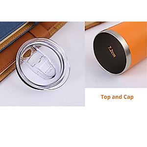 SHINYSTAR 20 OZ Double Wall-Vacuum insulated-Stainless-Spill Proof ABS Lid- Reusable-Warm & Cold-Coffee Thermos-Smoothie Cup with 1 straw and 2 brushes