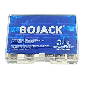 BOJACK 60A Gold Plated Glass Car Audio AGU Fuse for Car/Auto/Marine Audio Stereo Amplifier Power Protection (Pack of 5 Pcs)