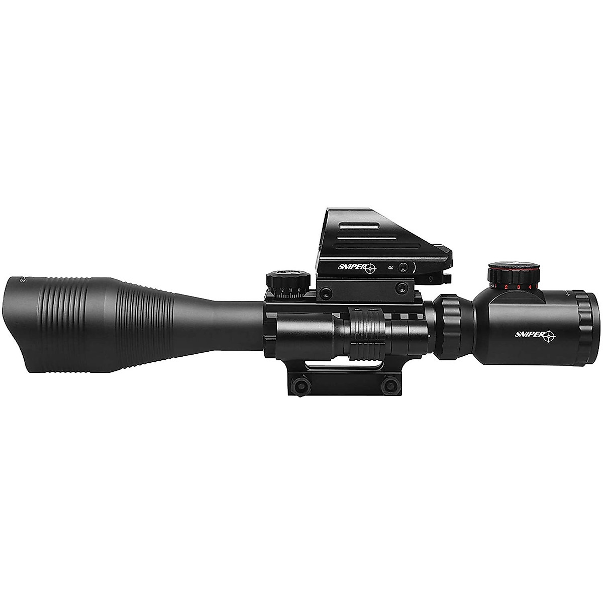 ST 4-16x50 Scope Combo Includes Laser Sight and Holographic Dot Sight