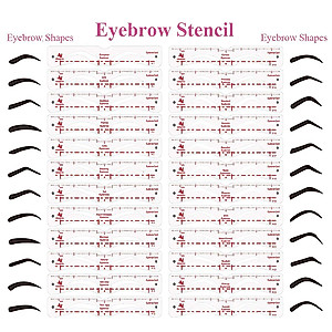 Eyebrow Stencil & Eyebrow Setting Gel, 30 Eyebrow Shaper Kit, Reusable Eyebrow Template With Strap, Waterproof Eyebrow Repair Liquid, Brows Styling Brow Fix Gel Beauty Makeup