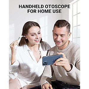ScopeAround Wireless Otoscope with Light Ear Camera, 3.9mm Ear Wax Removal Tool Camera, 720P HD with 6 LED Lights, WiFi Wireless Otoscope Camera, Ear Scope Compatible with Android and iPhone