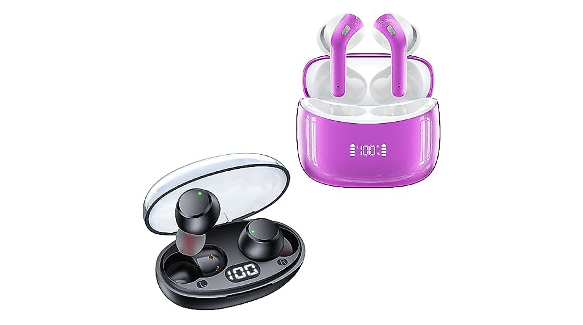 ZINGBIRD T62 & X15 Wireless Earbuds - Power Display & Comfort