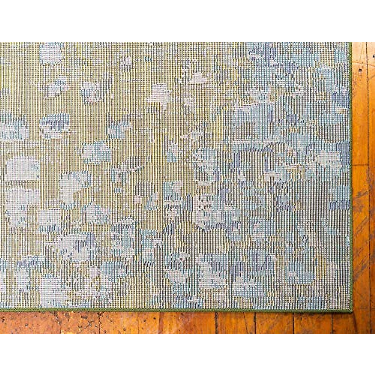 Unique Loom Jardin Collection Colorful, Vibrant, Abstract, Modern Area Rug, 5 x 8 ft, Green/Olive