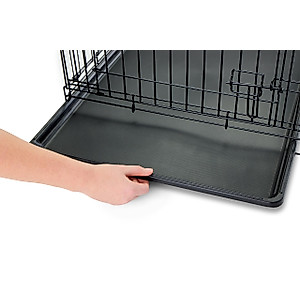 Carlson Pet Products SECURE AND FOLDABLE Single Door Metal Dog Crate, Small, 24.0"L x 18.0"W x 19.0"H