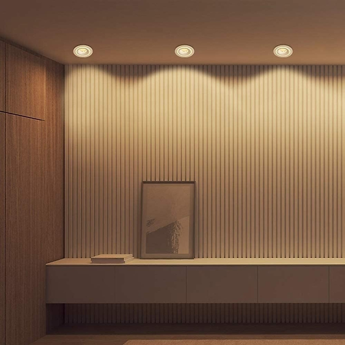 SANBDDLYY European Ceiling Spotlight High Brightness Led Spotlight Creative Ceiling Lights White Aluminum Fashion Recessed Downlight Floodlight Embedded Integrated Restaurant Clothing Store Lighting