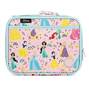 Simple Modern Disney Kids Lunch Box for School | Reusable Insulated Lunch Bag for Toddler, Girl, and Boy | Meal Containers with Exterior & Interior Pockets | Hadley Collection | Princess Rainbows
