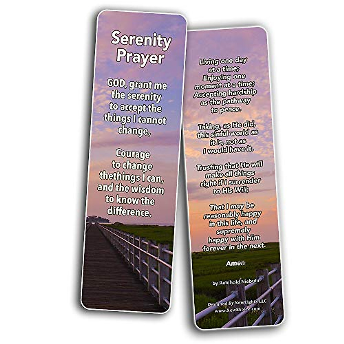 The Serenity Prayer Bookmarks (60 Pack) - Serenity Prayers That are Simple and Easy to Memorize