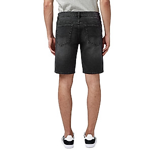Buffalo David Bitton Men's Relaxed Straight Dean Denim Shorts, Black S23, 32