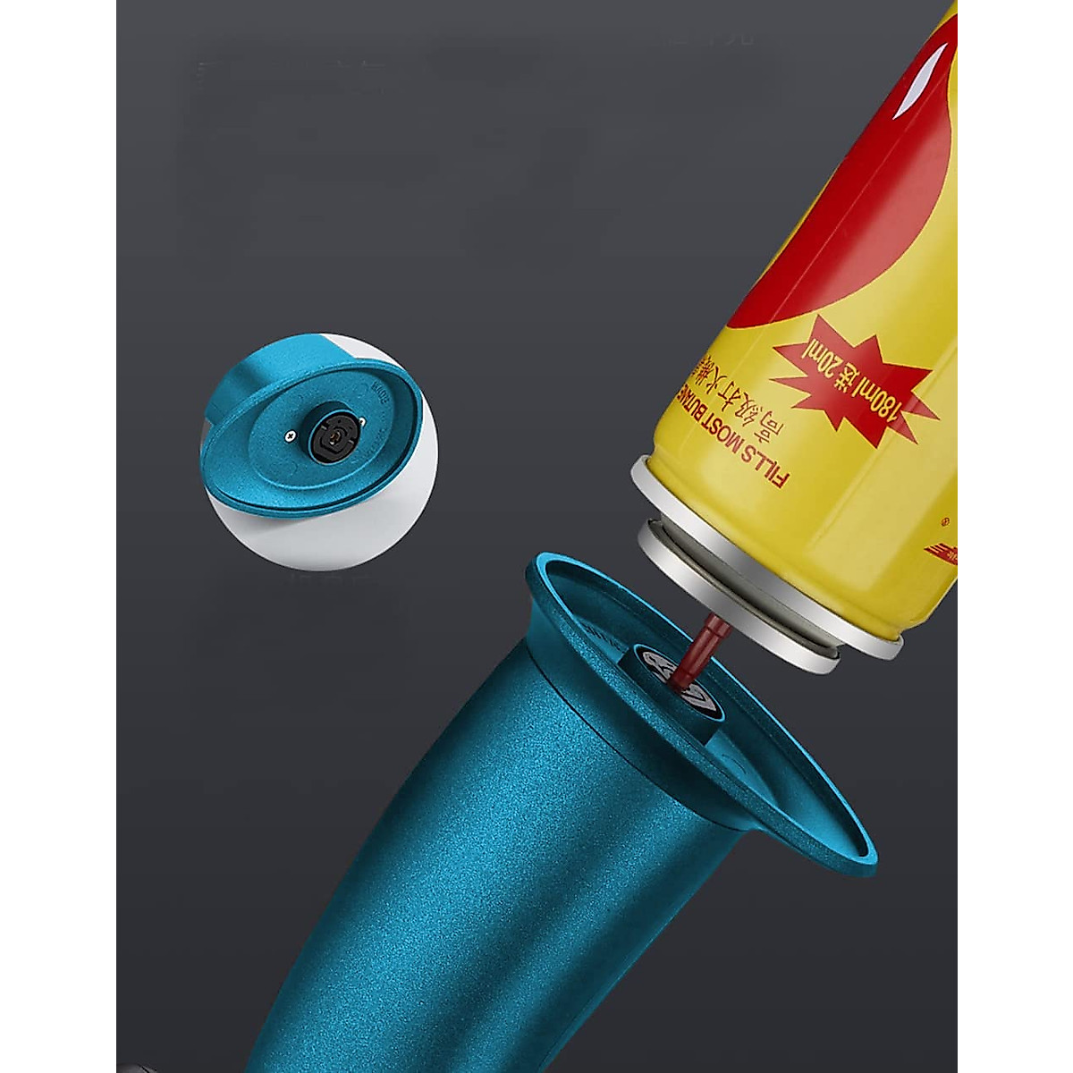 Butane Torch, ibforcty Refillable Culinary Cooking Torch Kitchen Blow Torch Lighter with Safety Lock Adjustable and Lock Flame (Butane Gas not Included)