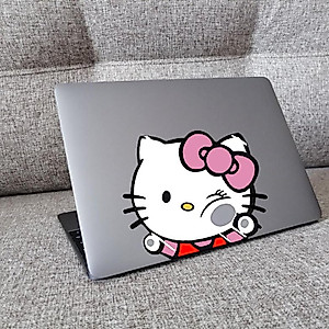 okimari-Hello Kitty Car Sticker Hitting Glass Decal Vinyl