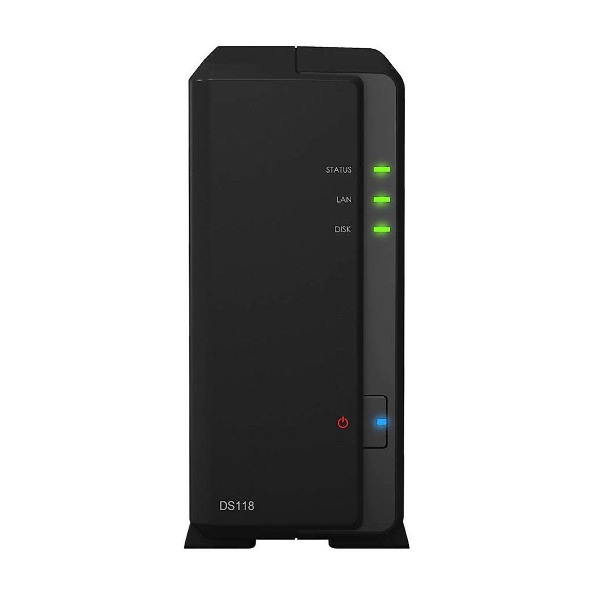 Synology DiskStation DS118 Mini Desktop NAS Server, Realtek RTD1296 Quad-Core, 1GB DDR4 Synology SDRAM, 2TB SSD, Synology DSM Software