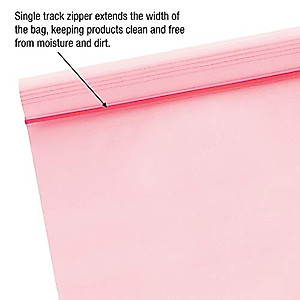 Poly Bag Guy 4' x 6', 2 Mil (1000/Case) Pink Anti-Static Zipper Reclosable Plastic Poly Bags