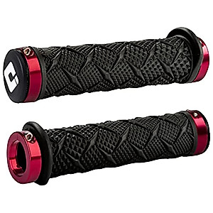 ODI X-Treme Lock-On ATV Hand Grips - Black/Red Clamps/One Size