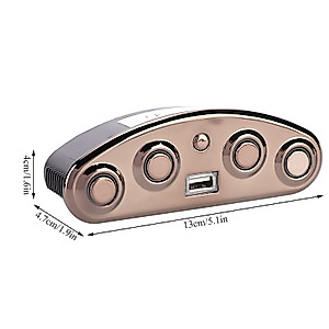Sofa Charger, Charging Controller Electroplated Button Socket Charger USB Sofa Charger USB Charging Handle with 5‑Button