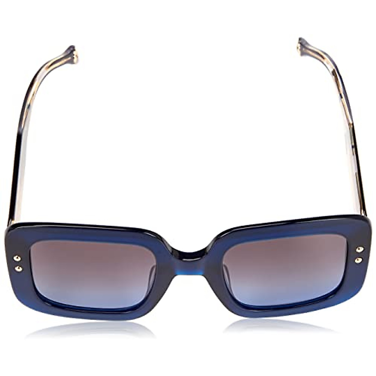 Carolina Herrera Grey Shaded Blue Square Ladies Sunglasses CH 0010/S 0PJP/GB 52