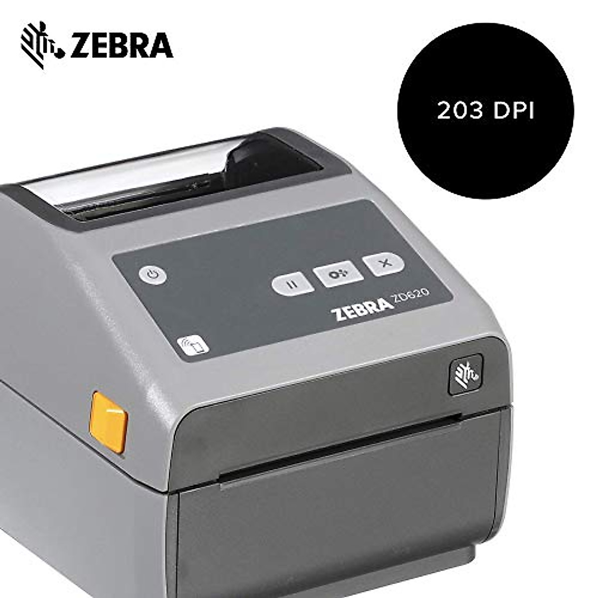 Zebra ZD620d Direct Thermal Desktop Printer 203 dpi Print Width 4 in WiFi Bluetooth Ethernet Serial USB ZD62042-D01L01EZ (Renewed)