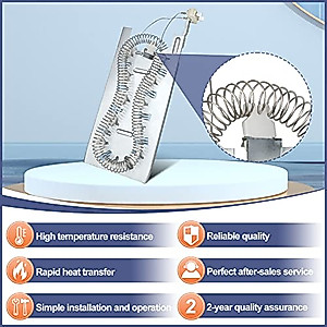 W10864898 Dryer Heating Element Compatible with whirlpool, Kenmore Elite, may-tag, Replaces AP6026295 W10832958-3 Years Warranty- Figure 6 Can See More Models