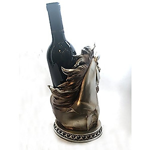 Pacific Giftware Mystical Unicorn Wine Bottle Holder Decorative Display Stand Fantasy Bar Decor 10.25 Inches Tall