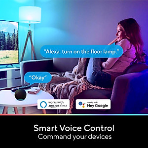 U-tec Smart Light Bulbs, 1100 Lumen, 90+CRI WiFi Mesh & Bluetooth Color Changing A19 Light Bulb, 16 Million DIY Colors RGB Light Bulbs, Work with Alexa, Google Assistant Home App, 2 Pack