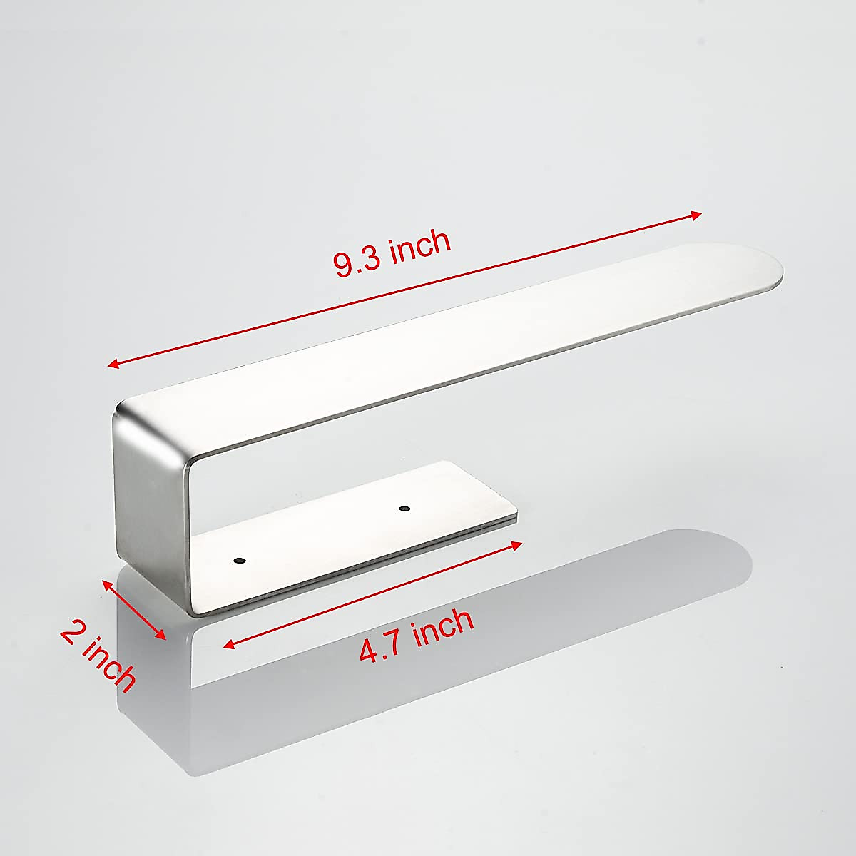 MOKIUER Hand Towel Holder Hand Towel Ring Towel Bar for Bathroom Kitchen Self Adhesive,Stainless Steel Brushed.Pack of 2