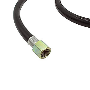 MENSI 5 Feet Propane Regulator and Hose Universal Grill Regulator Replacement Parts, QCC1 Type for Most LP Gas Grill, Heater and Fire Pit Table, 3/8" Female Flare Nut with Steak Saver ACME 1LB Adapter