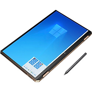 HP Spectre X360 15.6 Inch 4K UHD Touch-Screen 512GB SSD + 32GB Optane 1.8GHz i7 2-in-1 Laptop (16GB RAM, Quad-Core i7-10510U, GeForce MX330, Windows 10 Home) Nightfall Black 15-EB0043DX
