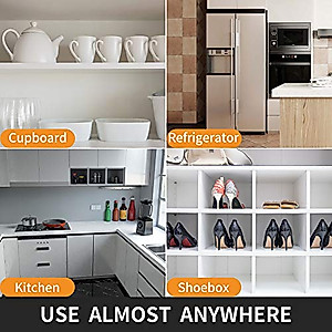 BAKHUK Shelf Liner for Kitchen Cabinets, Non Adhesive Drawer Liner, 12 Inch x 25 FT(300 Inch) Double Sided Non-Slip Cabinet Liner, Washable Refrigerator Mats for Pantry Cabinet, Storage and Desks