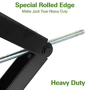 Weize RV Trailer Camper Stabilizer Leveling Scissor Jacks with Handle-24-7500lbs - Set of 4