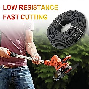 String Trimmer Line（0.080 inches x 403 foot）Premium Nylon Round Trimmer Spool Line For Worx，Grass Cutter Machine，Electric String Trimmers，Hus-qvarna, Ryobi, Echo, Weed Eater, Craftsman