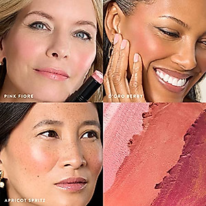 LAURA GELLER NEW YORK Italian Marble Blush Makeup Stick | Cream Finish Marbleized Blush for Cheeks, Pink Fiore