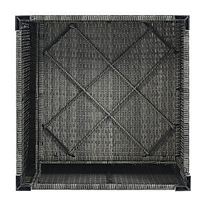 8-Pieces Outdoor PE Wicker Sectional Sofa Set, Outdoor Patio Furniture Sets with Coffee Table and Water Resistance Cushions, All-Weather Conversation Set for Garden Backyard Patio (Beige)