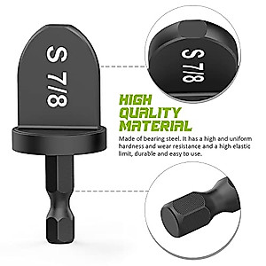 6pcs Hex Handle HVAC Tools Air Conditioner Copper Pipe Swaging Tool Round Handle Tube Expander Drill Bit Repairing Set with 1/4, 3/8, 1/2, 5/8, 3/4 Bits