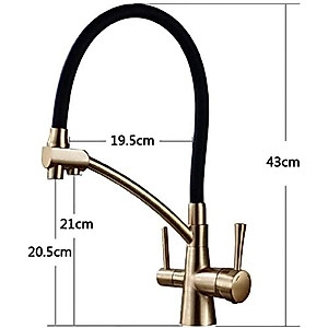NZDY Faucet Kitchen Tap Bathroom Kitchen Purification Faucet Deck D 360 Degree Rotation Mixer Tap Drinking Water Tap for Kitchen Deck D