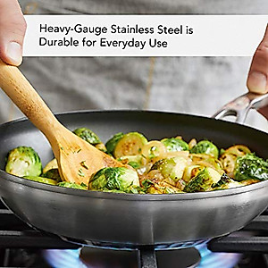 KitchenAid 3-Ply Base Brushed Stainless Steel Nonstick Fry Pan/Skillet, 9.5 Inch