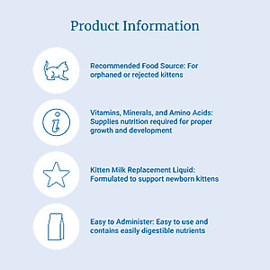 Pet-Ag PetLac Liquid for Kittens - 32 oz - Ready-to-Feed Milk Replacement for Kittens Newborn to Six Weeks Old - Easy to Digest