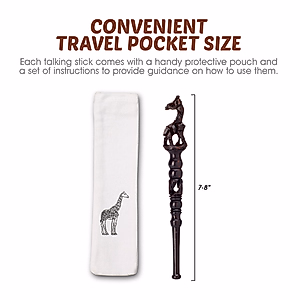 Giraffe NVC Talking Stick: Powerful Communication Tool for Balanced Dialogue, Storytelling and Peacebuilding