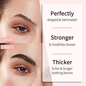 ICONSIGN Brow Lamination Kit, Professional Semi-Permanent Eyebrow lift Kit, Fuller & Thicker Brows Long Lasting up to 8 weeks, Suitable for Salon & Home Use