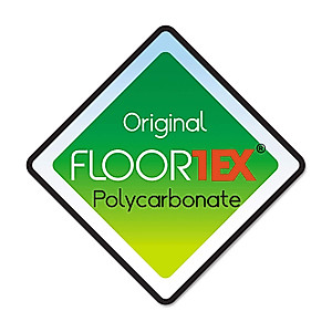 Floortex Polycarbonate Chair Mat 79" x 48" for Low/Medium Pile Carpets, Clear (FR1120023ER)