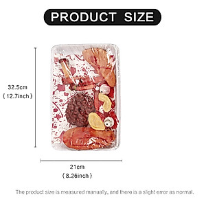 MOLEZU Handmade Halloween Realistic Internal Body Organs Props, Brain - Heart - Liver - Fingers - Eyes