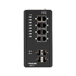 Black Box ENET POE+ Industrial Switch MGD (LIE1014A)