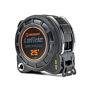 Lufkin 1-3/16" x 25' Shockforce Nite Eye G1 Dual Sided Tape Measure