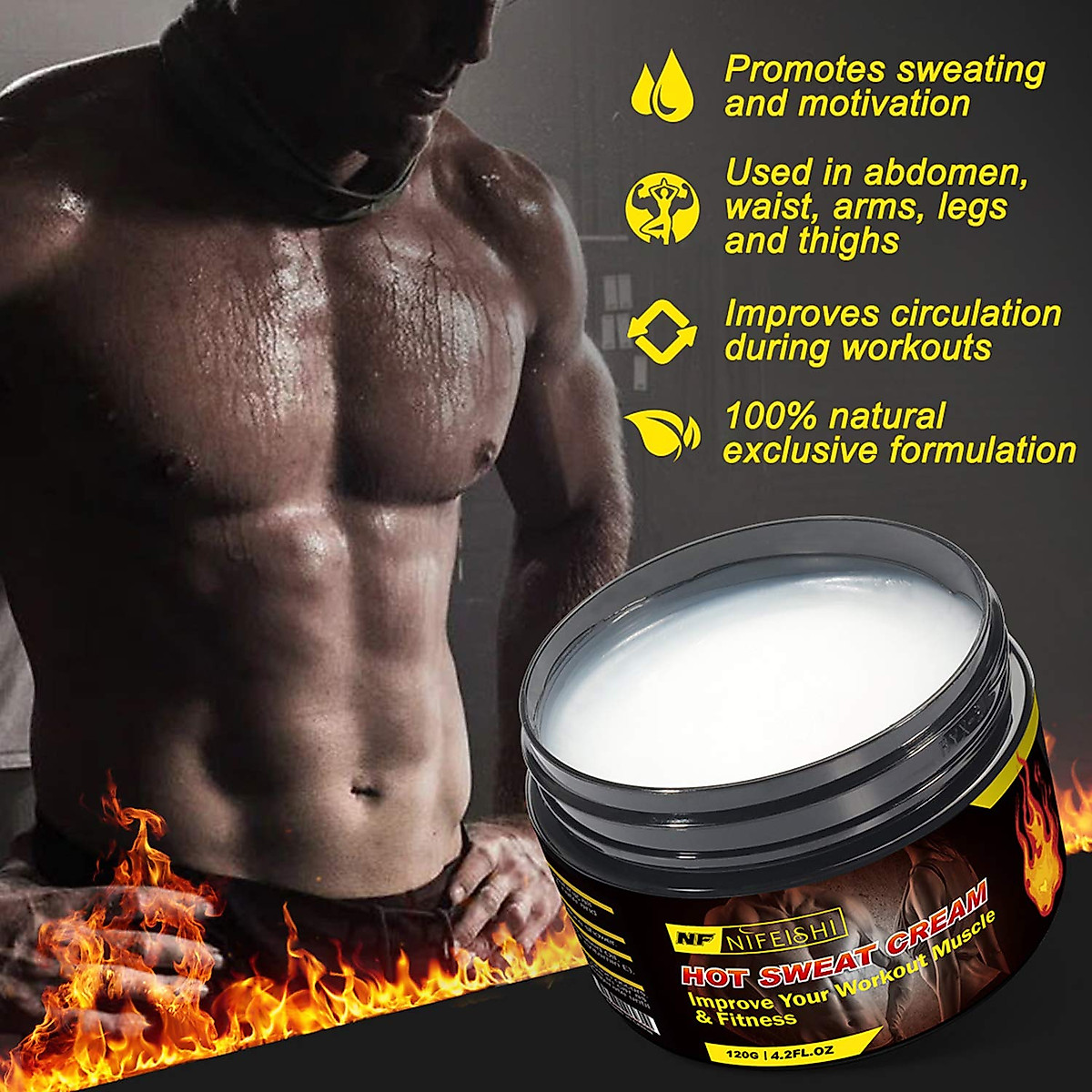Hot Cream, Fat Burning Cream for Belly, Cellulite Firming & Slimming Cream for Men and Women, Weight Loss Slimming Workout Enhancer, Cellulite Treatment for Thighs, Legs, Abdomen, Arms and Buttocks