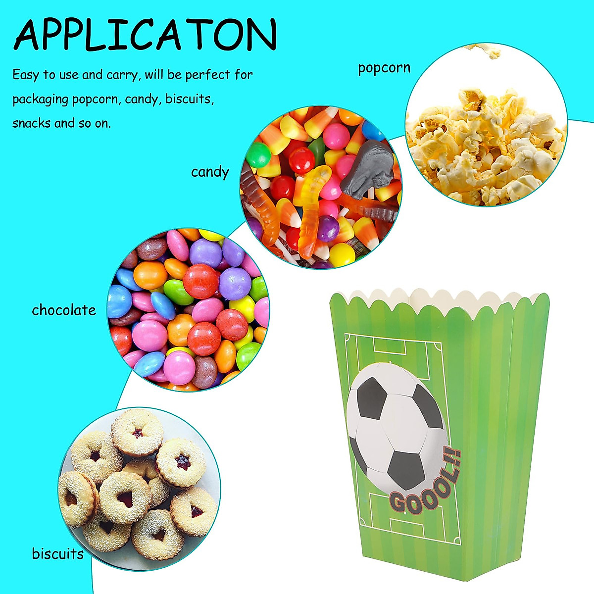 BESTonZON 30pcs Boxes Popcorn food sink bag outdoor popcorn cup foods takeaway container popcorn holders Unclog snack cup dessert cup pop corn holder packing box corn rack