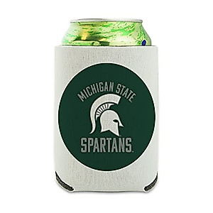 Michigan State Spartans Can Cooler - Drink Sleeve Hugger Collapsible Insulator - Beverage Insulated Holder