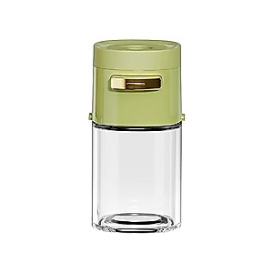 MagiDeal Measuring Seasoning Bottle, Salts Pepper Shaker, Glass Metering Spice Salts Paprika Pepper Cumin Powder Sugar Dispenser, Green