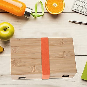 cabilock 4Pcs Bento Box Belt Lunch Box Nylon Strap Bento Box Fixing Band Double Layer Bento Box Strap for Home Outdoor Picnic Random Color