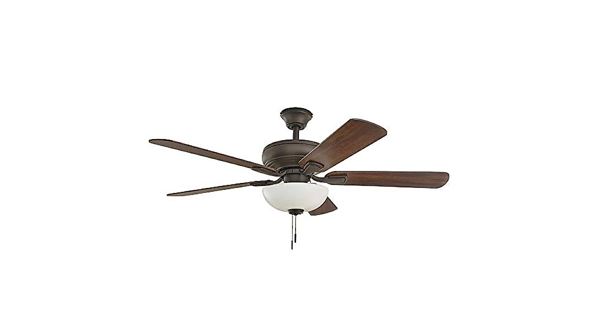 Hampton Bay Rothley II 52-inch Bronze LED Ceiling Fan | Energy Efficient