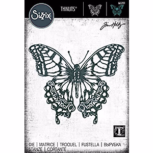 Sizzix Thinlits Die 665201 Perspective Butterfly by Tim Holtz, Multicolor