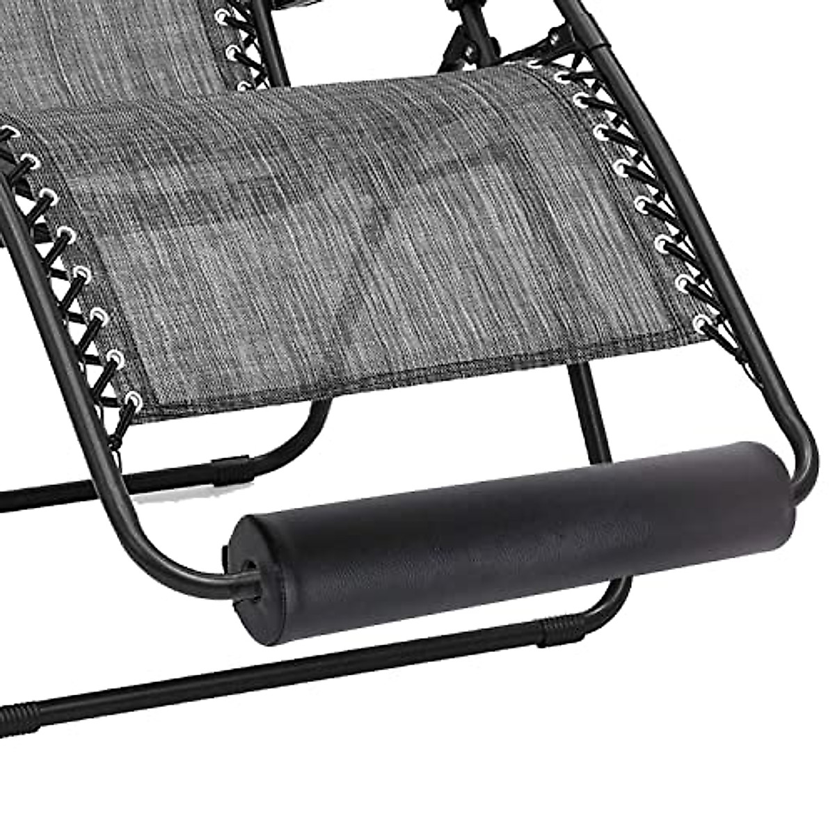 Zero Gravity Chair Cushion for Foot Rest, Universal Oversized Folding Loungers Anti Gravity Recliners Outdoor Chaise Patio Lawn Camping Chairs Footrest Padding for Outside Black